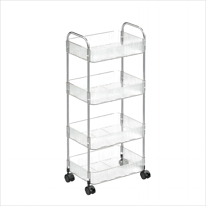 Wholesale Utility Rolling Cart Tiers Plastic Storage Trolley For Office Kitchen Bedroom Bathroom