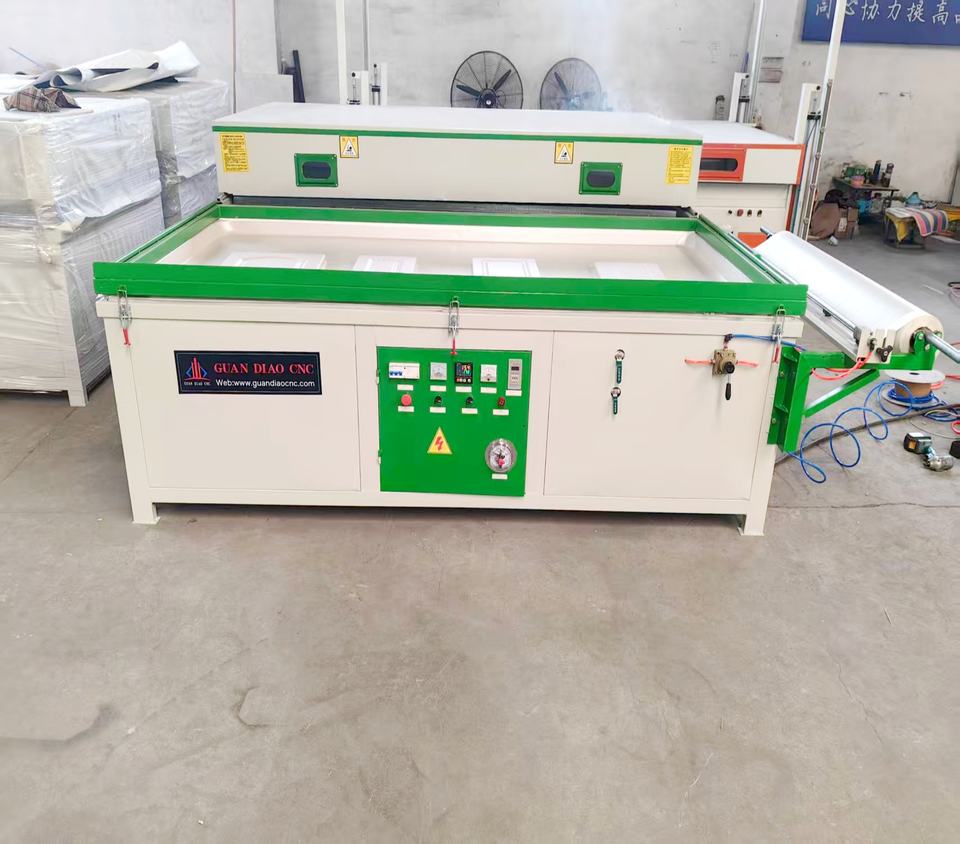 Wood Door Vacuum Membrane Press Machine PVC Film Laminating Machine for ...