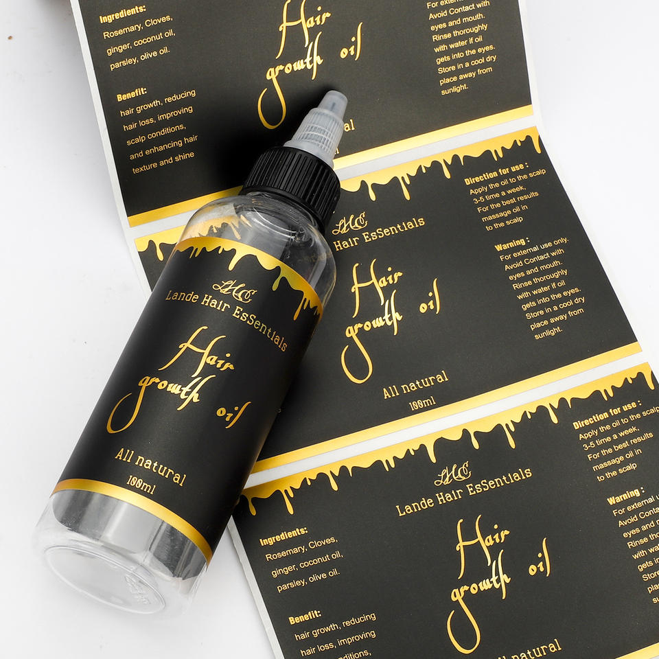 Custom Adhesive Labels Stickers Custom Label Printing PVC Gold Stamping ...