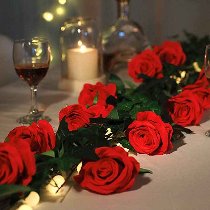 Wholesale Artificial Red Silk Rose Bouquet for Weddings & Home Decor