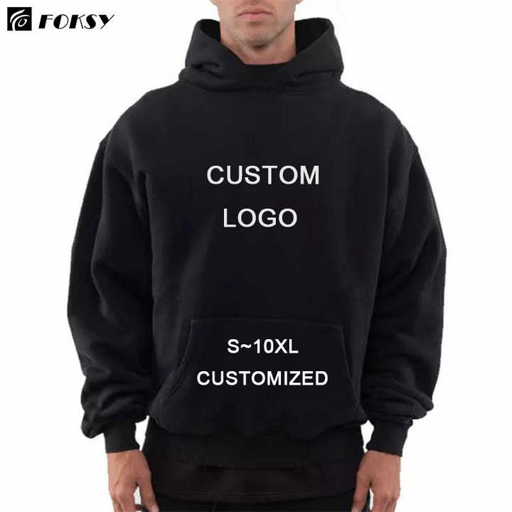 Men Custom Heavyweight Hoodies - Unisex Oversized Style
