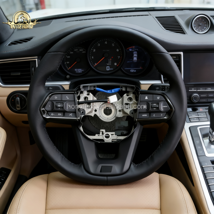 Factory Price Custom Perforated Leather Car Steering Wheel for Toyota ...