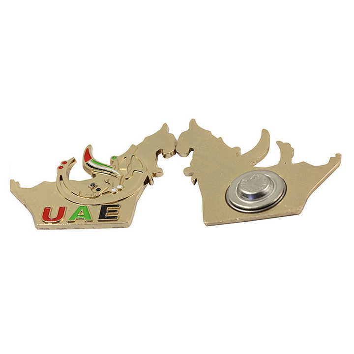 Custom Map Shape Magnetic 54th UAE National Day Pin Badge| Alibaba.com