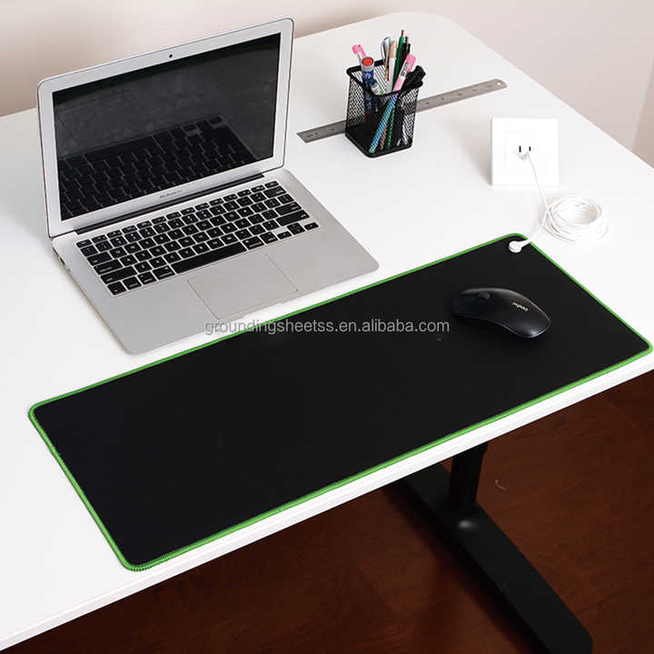 CONDUCTIVE Rubber Earthing Mouse Pad - Grounding Desk Mat for Office ...