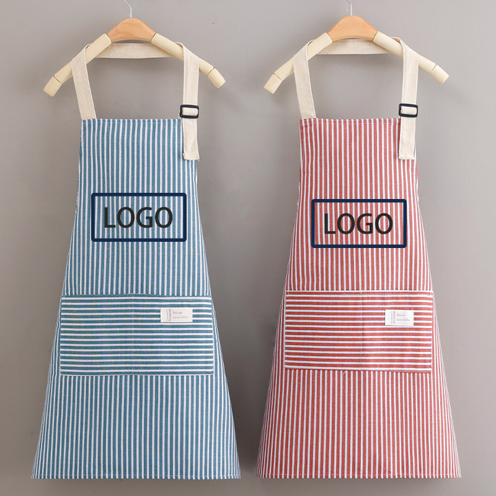 New Female-friendly Pure Cotton Cooking Bib Apron Work Clothes for ...