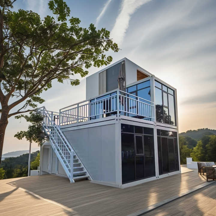 Modern Luxury Two-Story Steel Container Houses for Villas Resorts ...