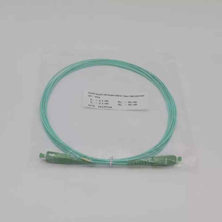 G657A2 Fiber Optic Patch Cord - 3.5m, 4m Clear Garter SC/APC