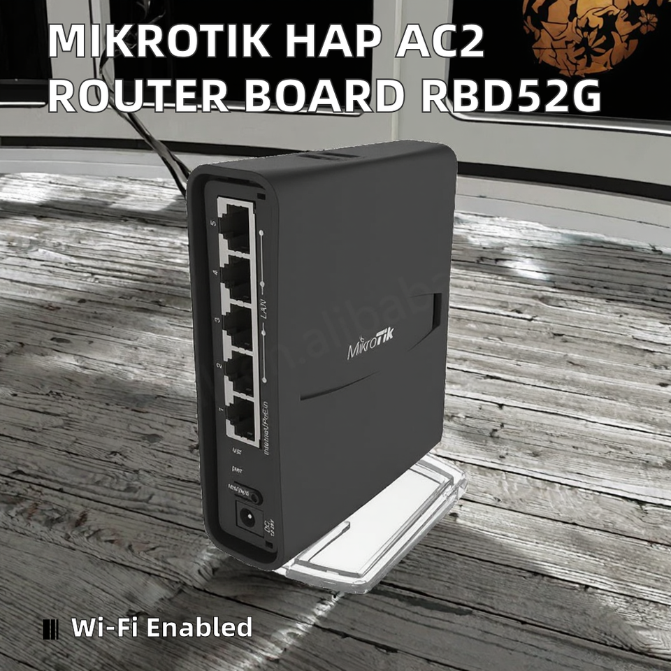 MikroTik Router BOARD HAP Ac2 FTTX Use DC 5V Power RBD52G-5HacD2HnD-TC ...