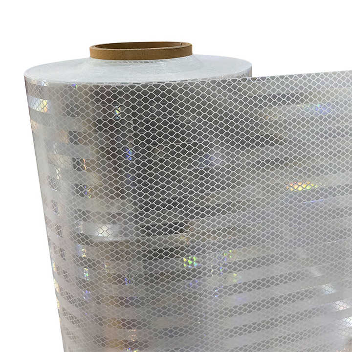 LU Printable Adhesive HIP Grade Reflective Vinyl Film Prismatic Highly Reflective Sheeting Roll ...