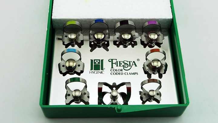 Dental Coltene Fiesta 9 Rubber Dam Clamps - Reliable & Durable