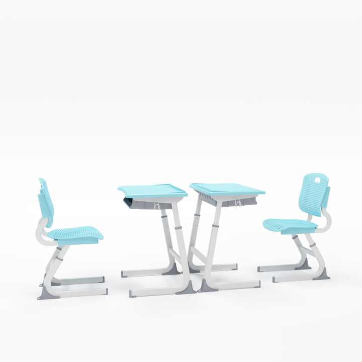 Modern Design Adjustable Height Single Seat Study Table Chair for ...