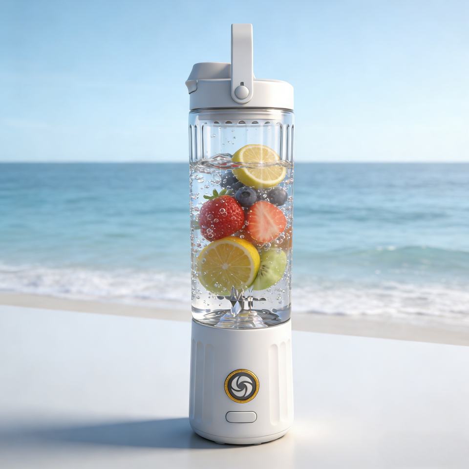 550ml Portable Battery-Powered Blender Smoothies Maker Car Outdoor USB ...