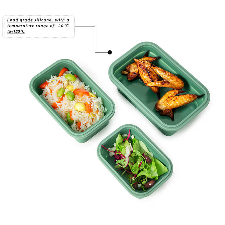 Customized Logo Kitchen Gadget - BPA Free Silicone Lunch Box