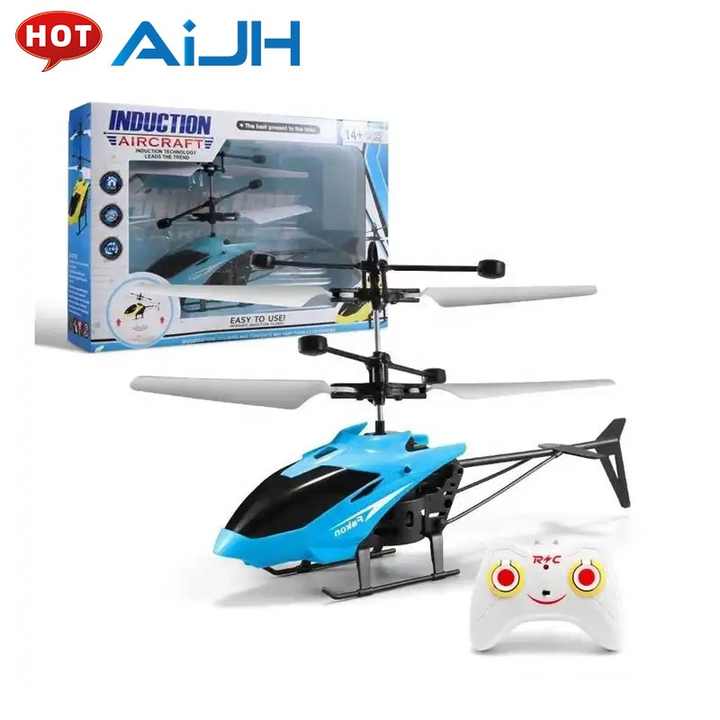 Aijh Flying Induction Remote Control Aircraft - Dual Channels