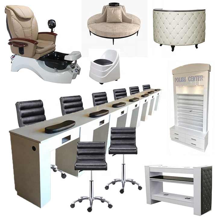 Manicure Table and Chair Set - Stylish Salon Furniture