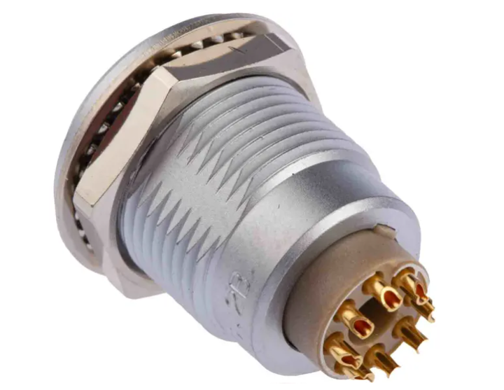 Original 8-Pin Circular Connector Panel Mount Socket Push-Pull Self ...