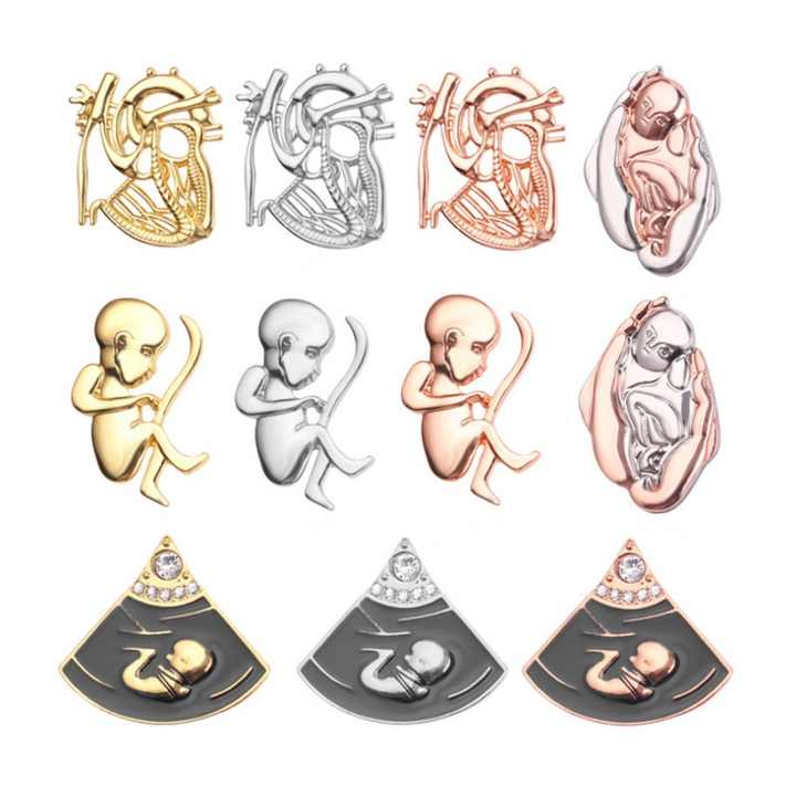 Cute Fetus Fetal Badge Nurse Doctor Medical Human Organ Ultrasound ...