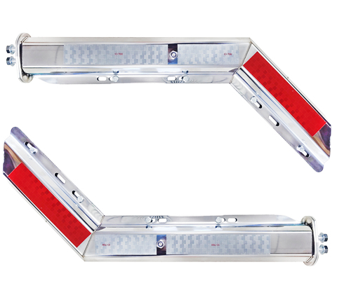 Heavy duty spring steel mud flap hanger for pickup of metal truck ...