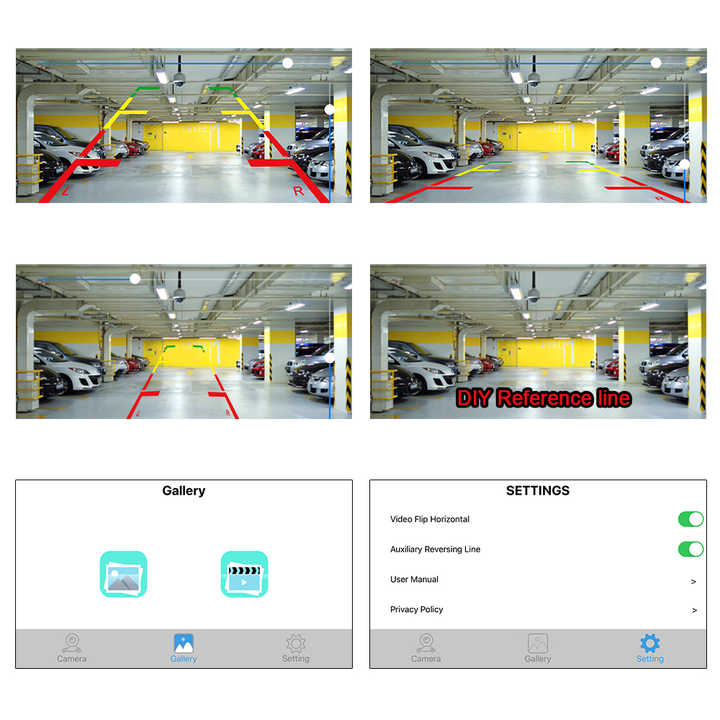 Universal Wireless 5G WiFi Car Side View Camera with LED Light & Night ...