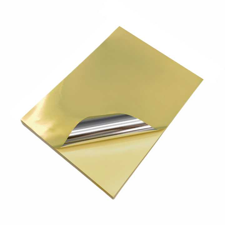 Custom A4 Printable Gold Vinyl Sheets - Metallic PET Sticker