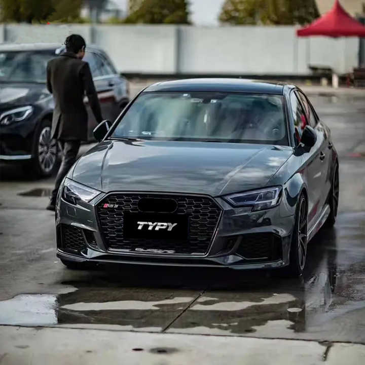 Car Modified RS3 Style Front Bumper for Audi A3 2017-2019