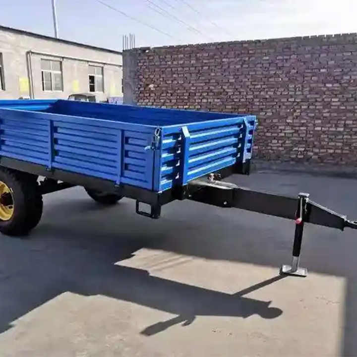 3 Axles Tractor Mini Trailer Farm 2ton 3 Ton 5 Ton Farm Utility Tipping ...