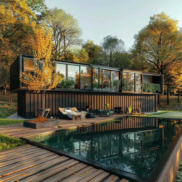 Luxury Container Villa - Fast Install & Customizable Space