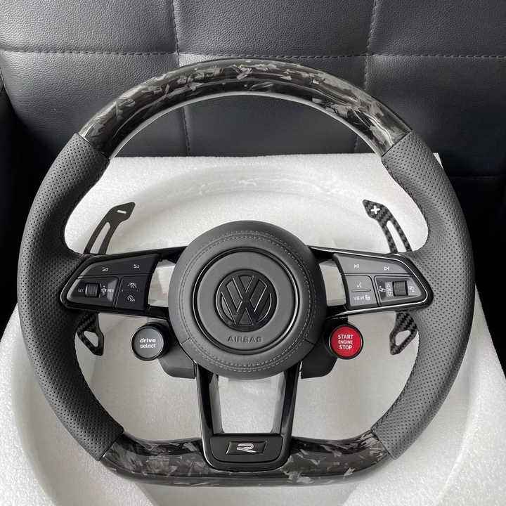 UNISUN Carbon Fiber Steering Wheel for VW Golf MK8 GTI