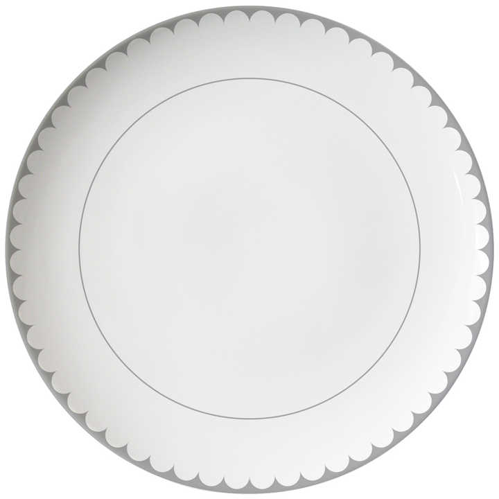 Wholesale Chinaware Silver Rim White Party Crockery