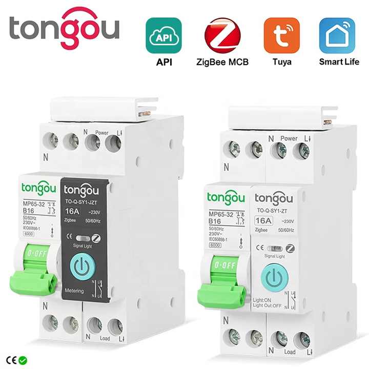 TONGOU Smart Circuit Breaker - API TUYA MCB Zigbee 32A