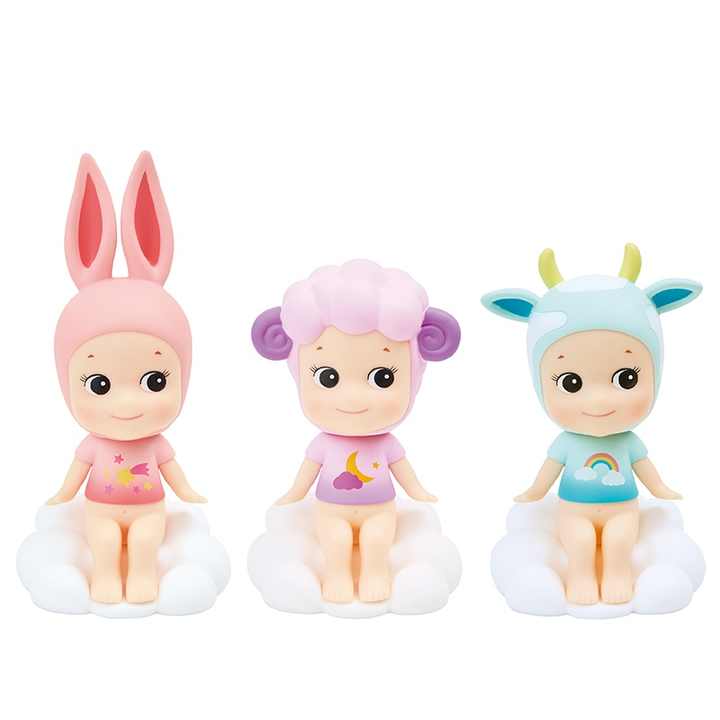 Original Sonny Angel BOBBING HEAD Cloud Style Box Cloud Rabbit Sheep ...