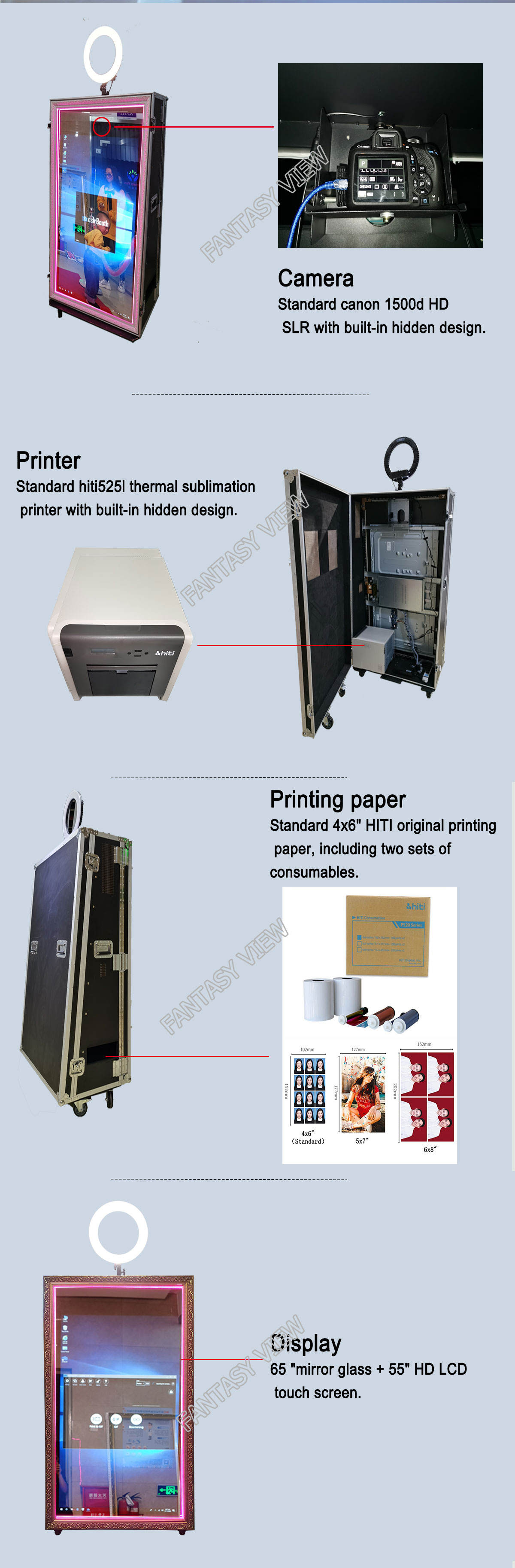 Self-service LCD photo booth Products from Shenzhen Fantasy View Technology Co., Ltd.
