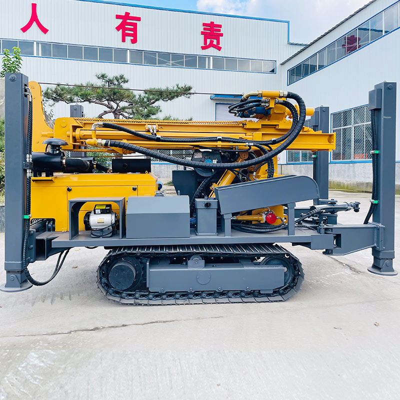Advanced Dual-Purpose Crawler Drill Rig - 200m Depth Capability ...
