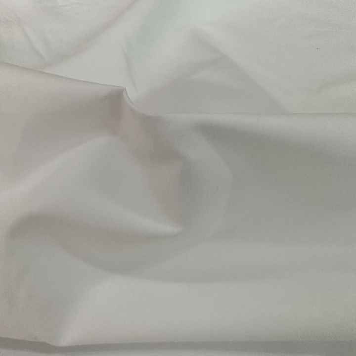 100% Polyester White Textile Fabrics 85Gsm 75D*150D Upholstery Bleached White Fabric in Stock ...