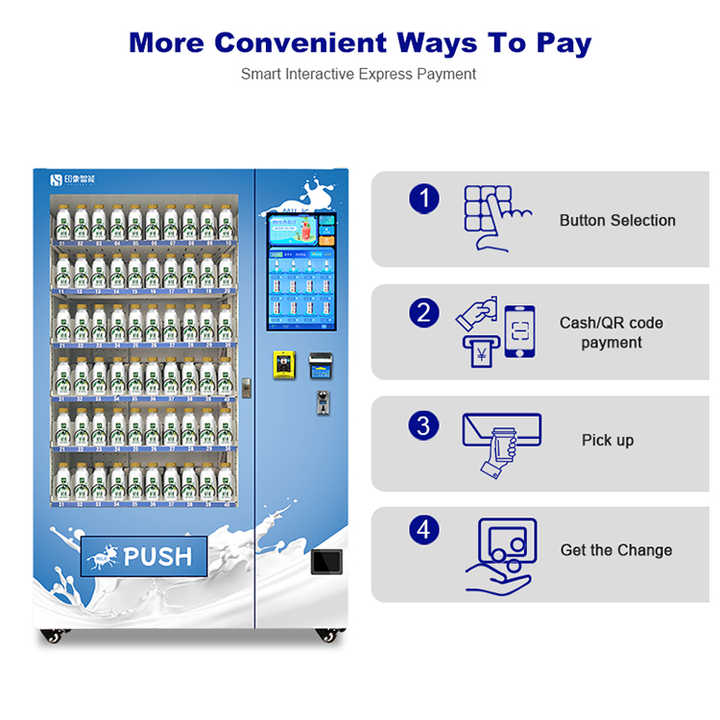 Milk Combo Vending Machine for Snacks & Drinks - OEM | Wholesale