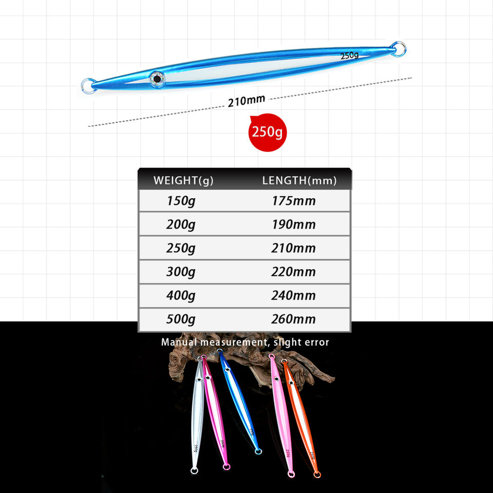 Tolure Hot Series 150g 200g 250g 300g 400g 500g Luminous Lead Metal ...