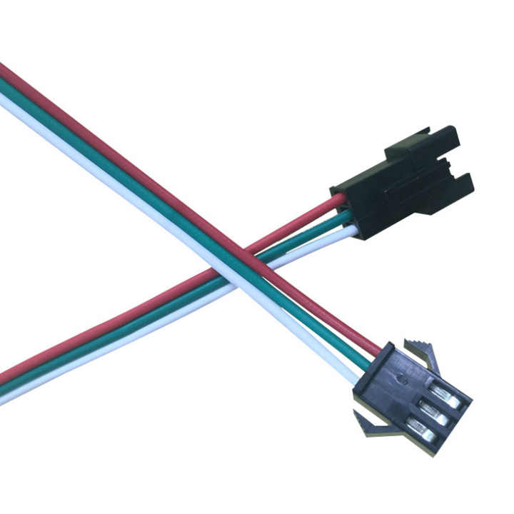 3 Pin SM Male Female Wire Connector Cable JST Connectors Led Strip ...