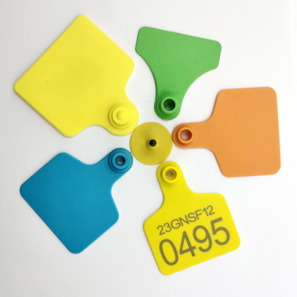 OTPS custom printed plain color ear tag tpu material pig goat sheep ...