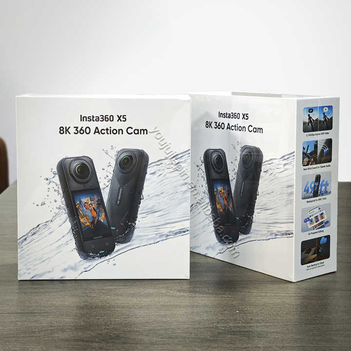 Insta360 X5 360 Action Camera 2025 New Launch Replaceable Lenses Triple ...