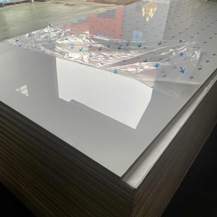 4x9 20mm White High Gloss PET MDF Board Panel Medium Density Scratch ...