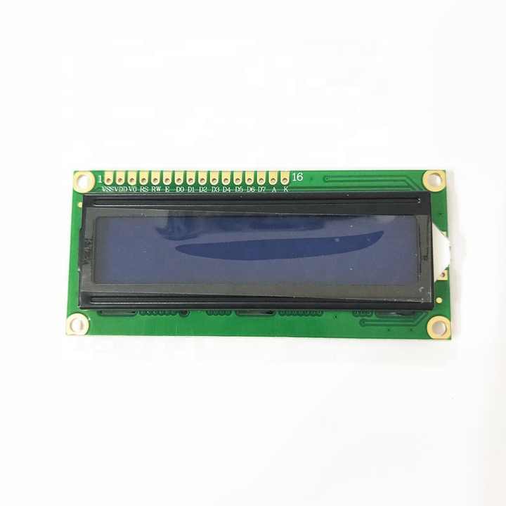 Blue Screen Font - LCD 1602A with White Text & Backlight