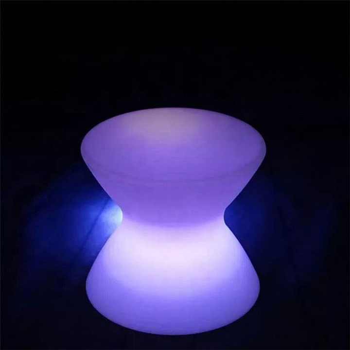 16 Color LED Round Outdoor Bar Stools Colorful Changing Plastic with ...