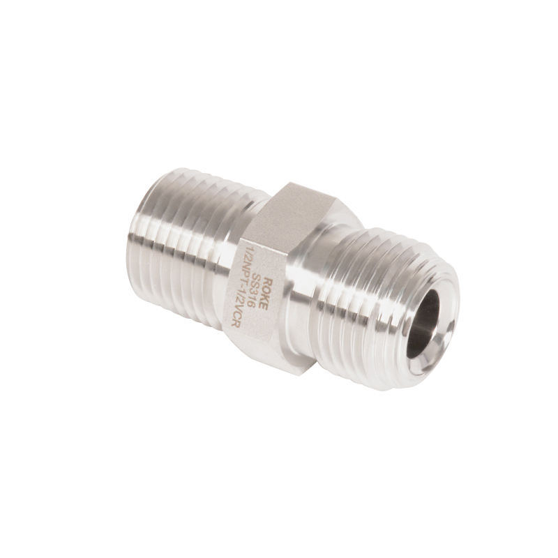Stainless Steel All Metal Hard Seal Male Thread With NPT Thread Hex ...