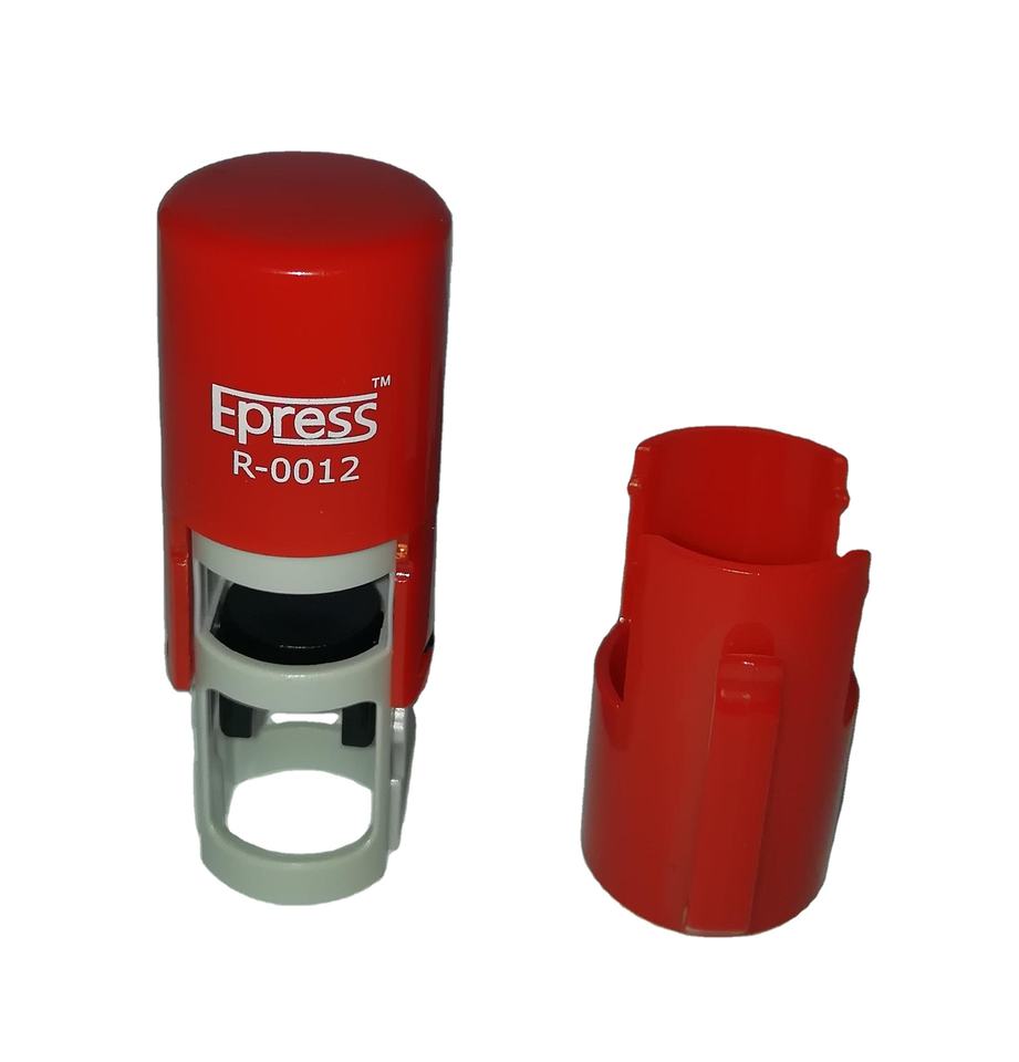 Mini Rubber Self-Inking Stamp 12mm Plastic Custom Personal Logo/Office ...