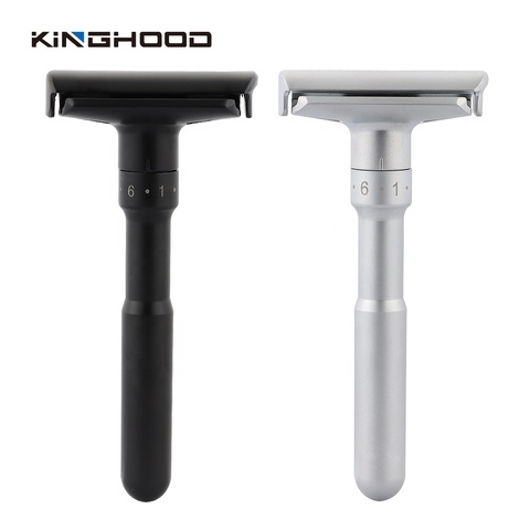 Mens Straight Metal Stainless Steel Double Edge Shaving Safety Razor ...