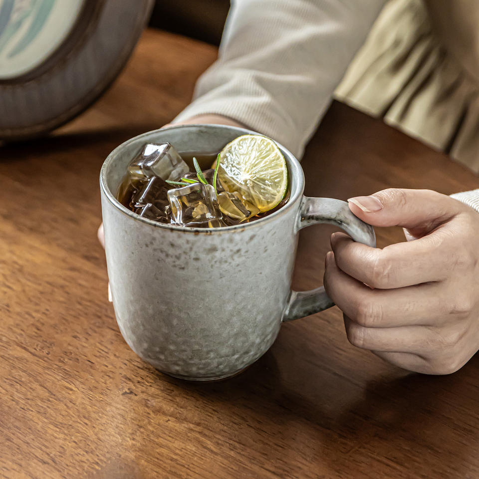 European-style Creative Retro Hand-molded Ceramic Cup Home Breakfast ...