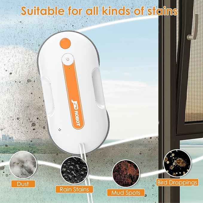 Smart Glass Cleaner Robot 5300pa - Efficient Window Cleaning