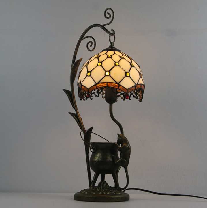 Flower Table Lamp - European Tiffany Style Stained Glass