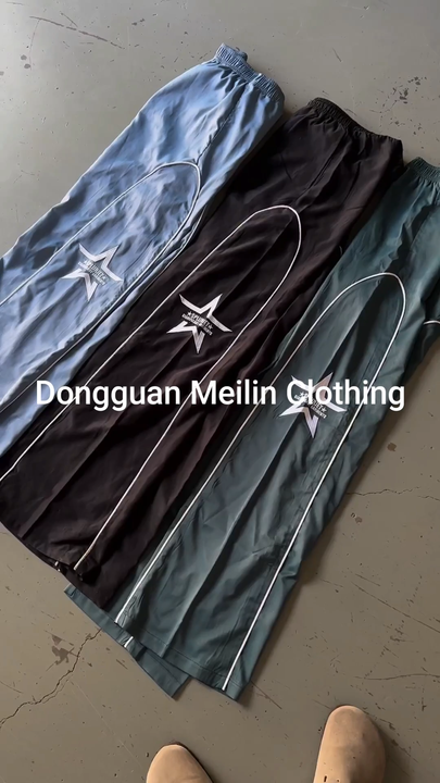 Designer Latest Design 3M Reflective Nylon Pants Flared Sweatpants ...
