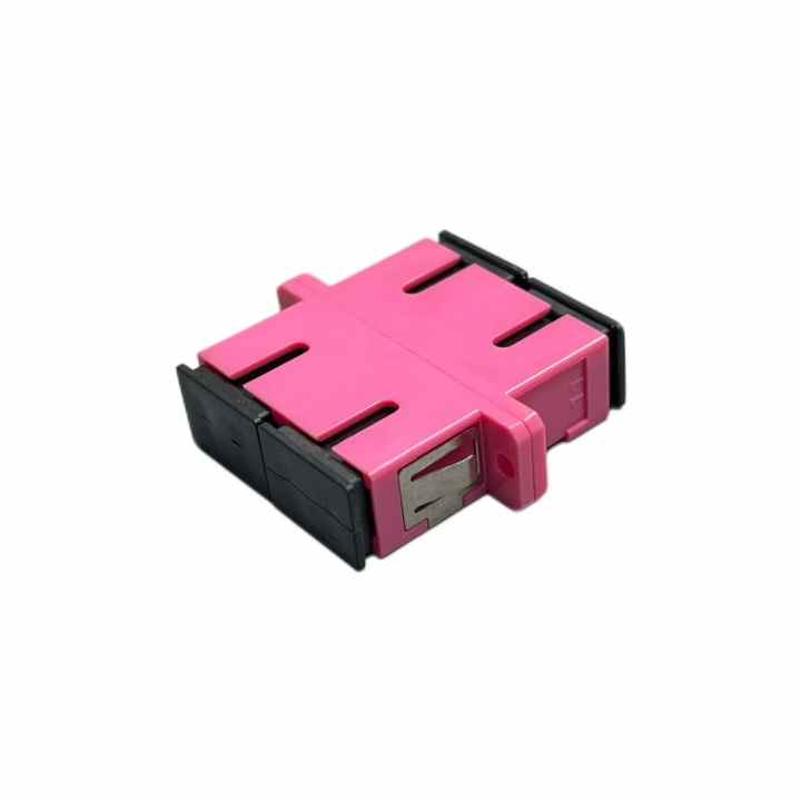Pink SM SC-APC Duplex Coupler Fiber Box Connector Fiber Optic Adapter ...